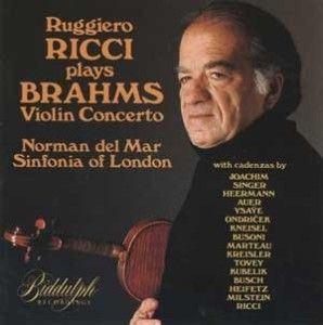 Johannes Brahms (1833-1897) – Concerto para violino, Op. 77 + 16 cadências – Ruggiero Ricci – P ...